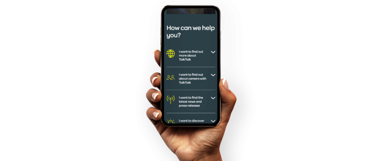 TalkTalk Website | Chatter Communications